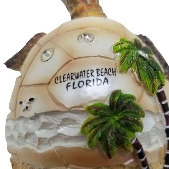 Accents | Turtle With Palm Trees Shell Clearwater Beach Florida ...